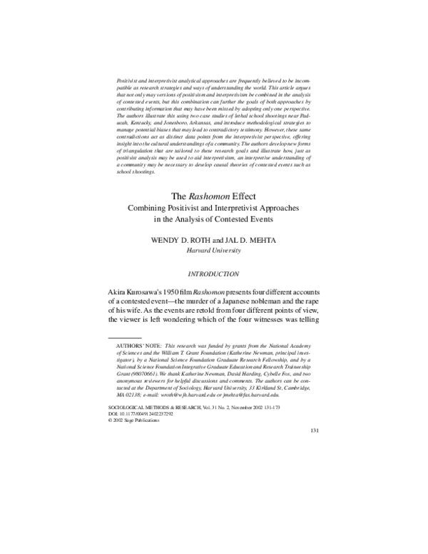 (PDF) The Rashomon Effect