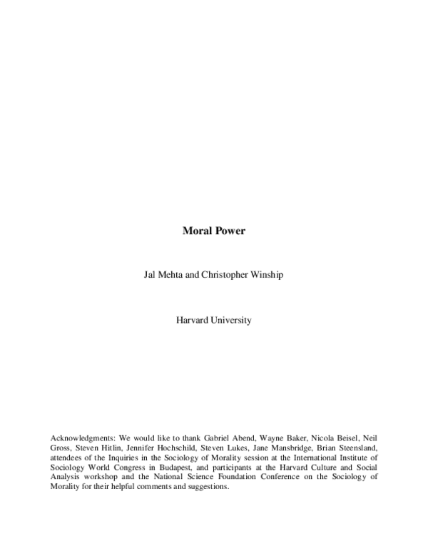 (PDF) Moral Power