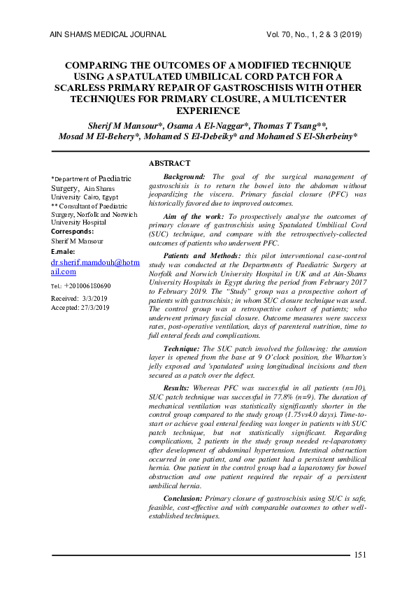 (PDF) Comparing the Outcomes of a Modified Technique Using a Spatulated ...
