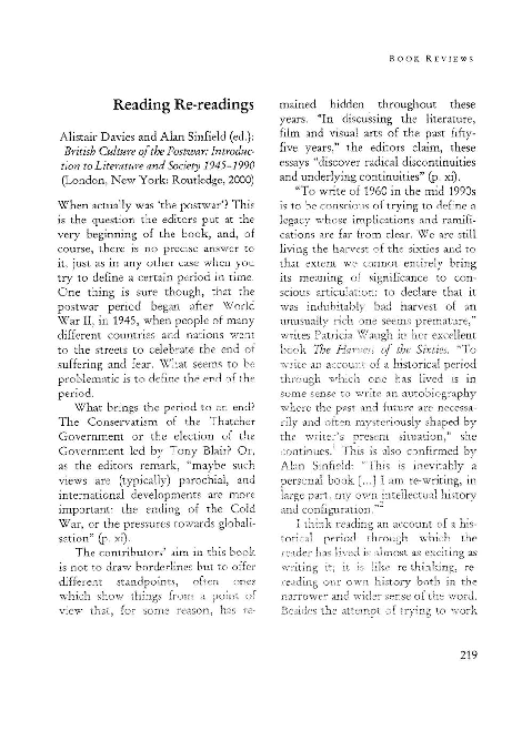 (PDF) Reading Re-readings