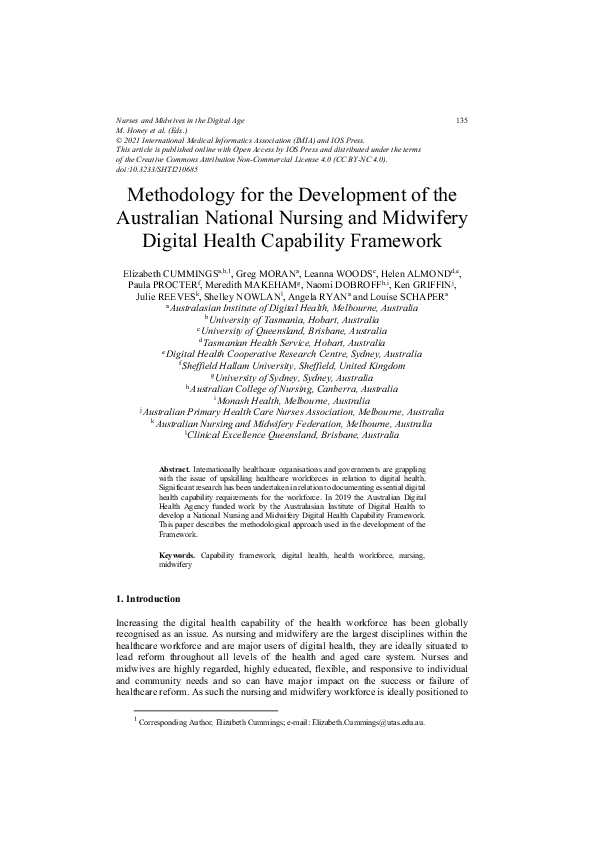 (PDF) Methodology for the Development of the Australian National ...