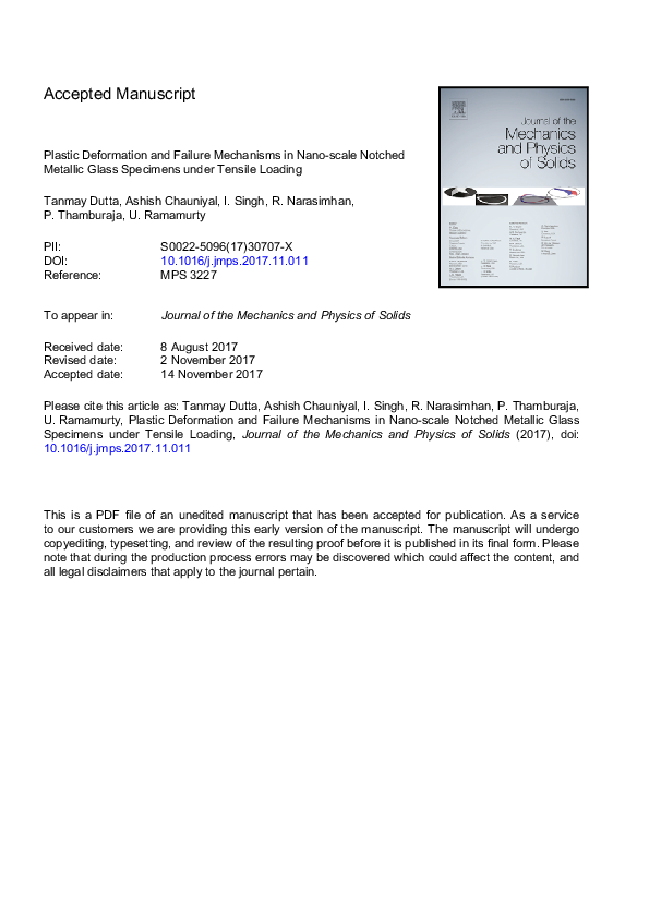 (PDF) Plastic deformation and failure mechanisms in nano-scale notched ...