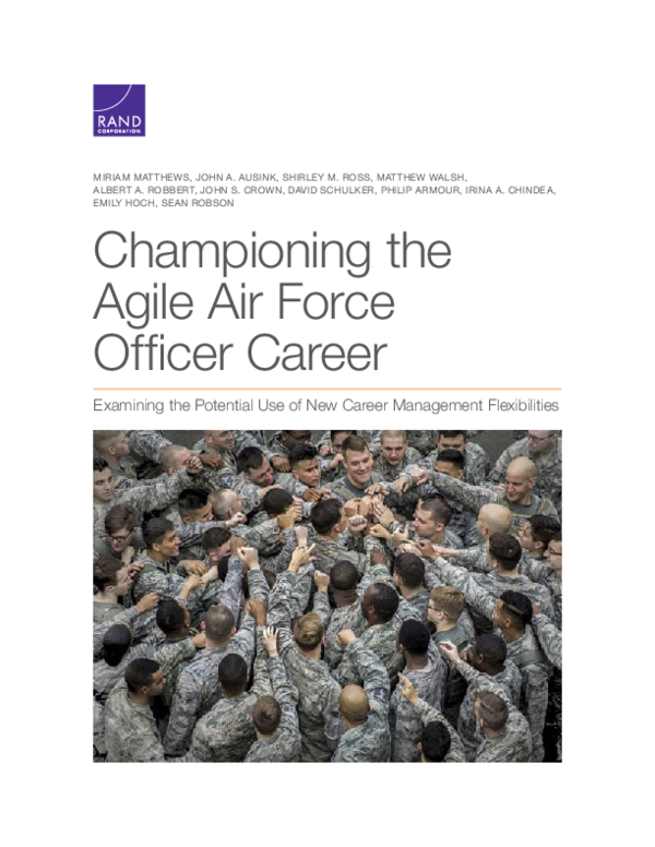 (PDF) Championing the Agile Air Force Officer Career: Examining the ...