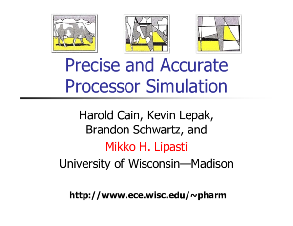 (PDF) Precise and accurate processor simulation | Brandon Schwartz - Academia.edu