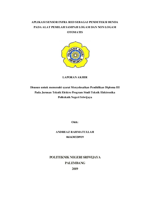 (PDF) Aplikasi Sensor Infra Red Sebagai Pendeteksi Benda Pada Alat ...