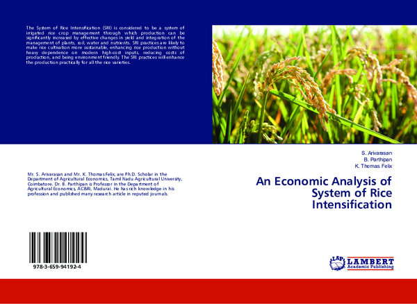 (PDF) An Economic Analysis of System of Rice Intensification