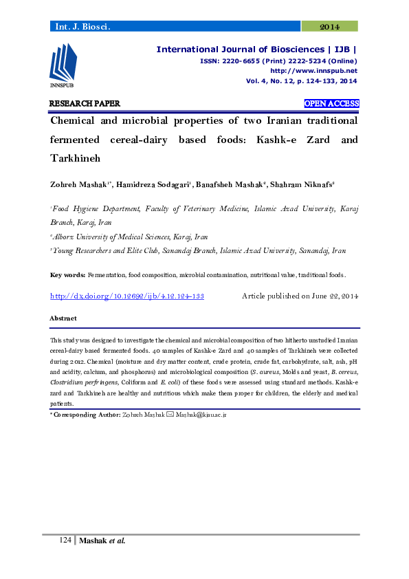 (PDF) Chemical and microbial properties of two Iranian traditional ...