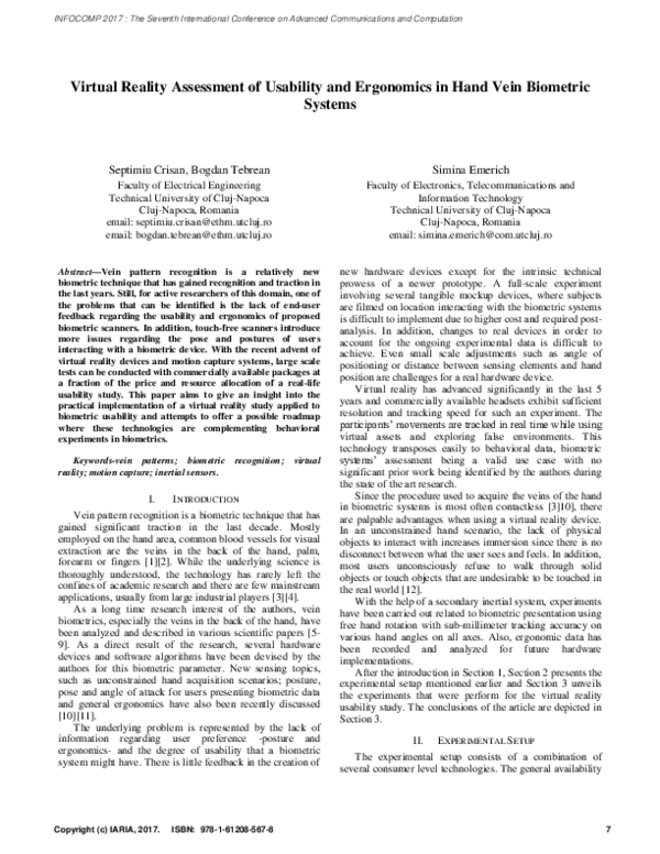 (PDF) Virtual Reality Assessment of Usability and Ergonomics in Hand ...