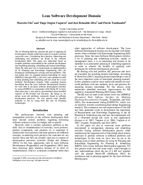 (PDF) Lean software development domain | José Reinaldo Silva - Academia.edu