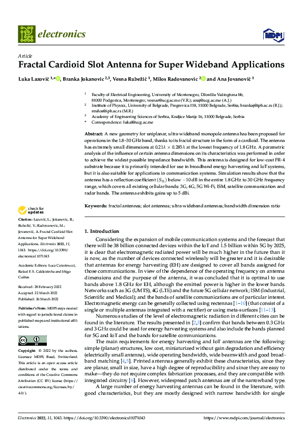 (PDF) Fractal Cardioid Slot Antenna for Super Wideband Applications