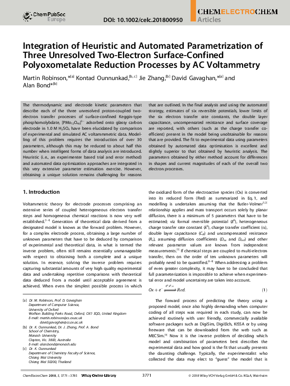 (PDF) Integration of Heuristic and Automated Parametrization of Three Unresolved Two-Electron ...