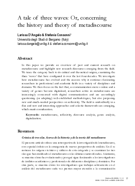 (PDF) A tale of three waves