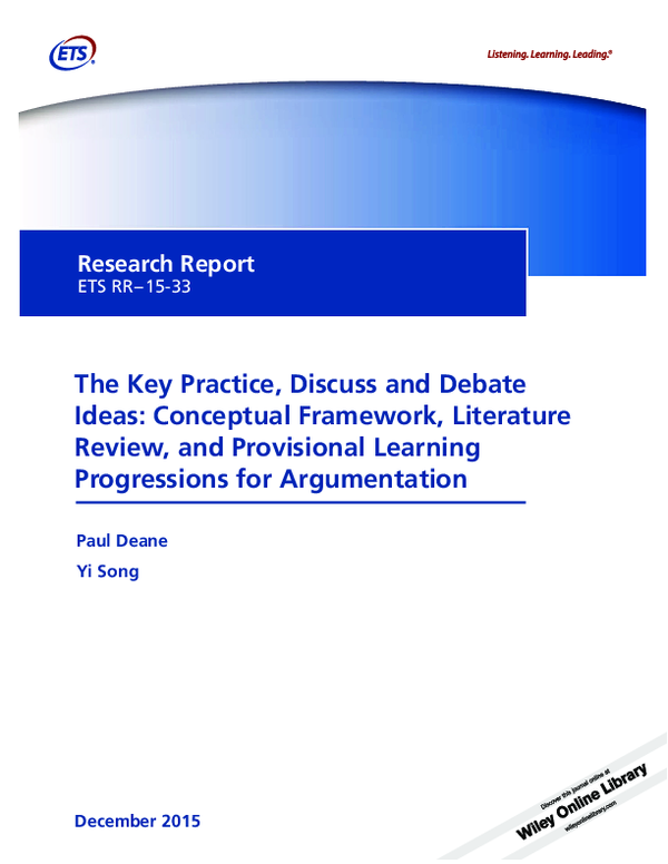 (PDF) The Key Practice, Discuss and Debate Ideas: Conceptual Framework ...