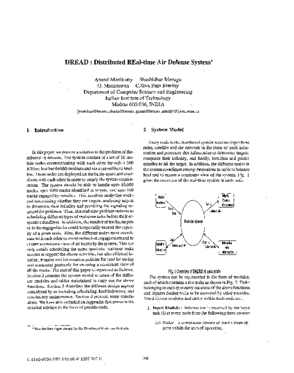 (PDF) DREAD: distributed real-time air defense system
