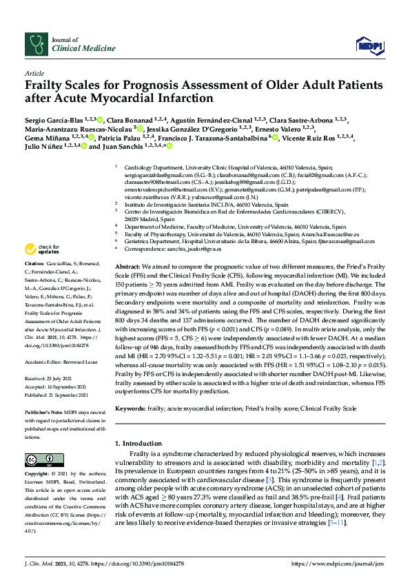 (PDF) Frailty Scales for Prognosis Assessment of Older Adult Patients ...