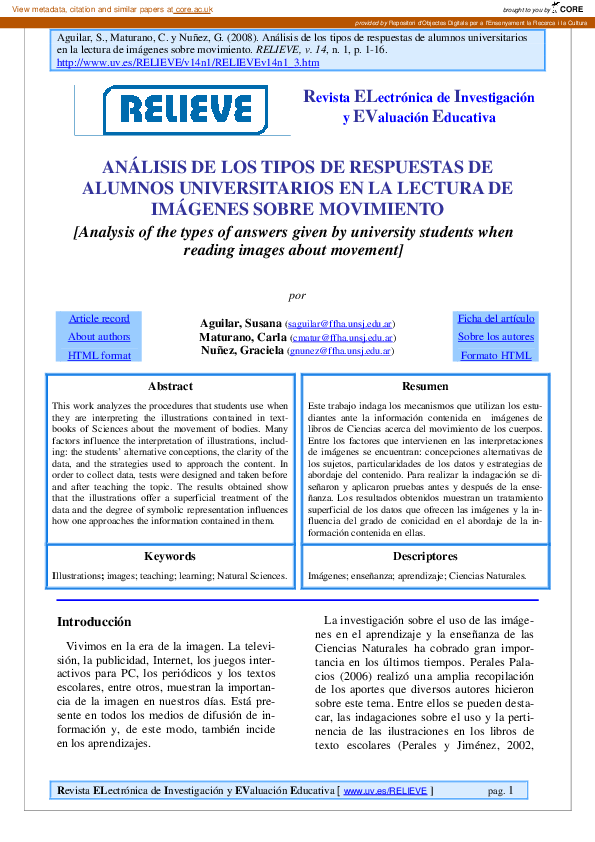 (PDF) Analysis of the types of answers given by university students ...
