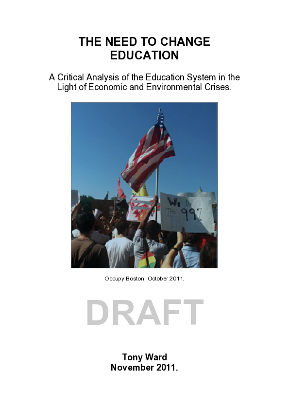 (PDF) The need to change education