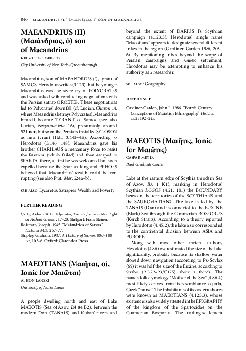 (PDF) Maeotis