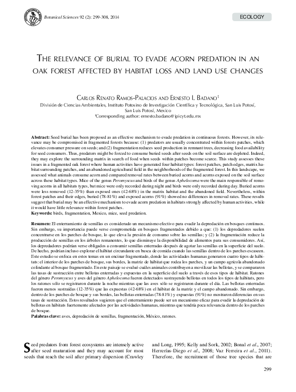 (PDF) The Relevance of Burial to Evade Acorn Predation in an Oak Forest ...