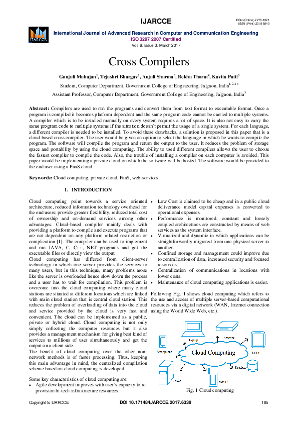 Pdf Cross Compilers