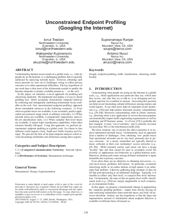 (PDF) Unconstrained endpoint profiling (googling the internet)