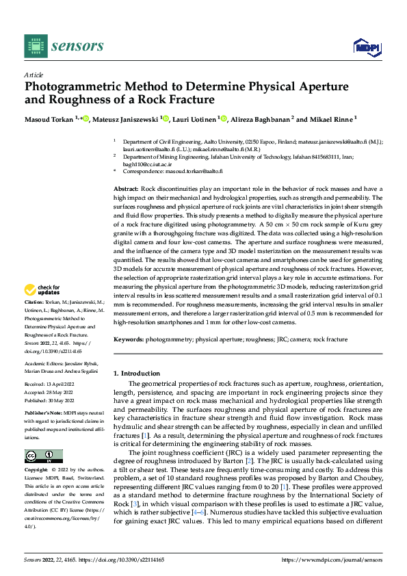 (PDF) Photogrammetric Method to Determine Physical Aperture and ...