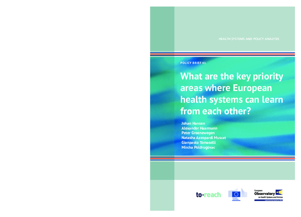 (PDF) What are the key priority areas where European health systems can ...