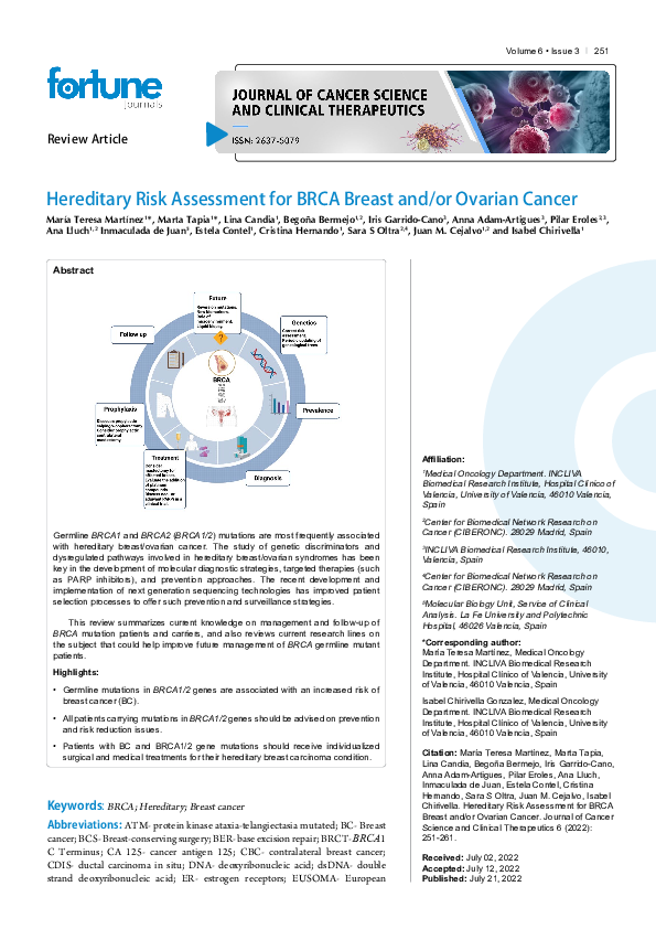 (PDF) Hereditary Risk Assessment for BRCA Breast and/or Ovarian Cancer
