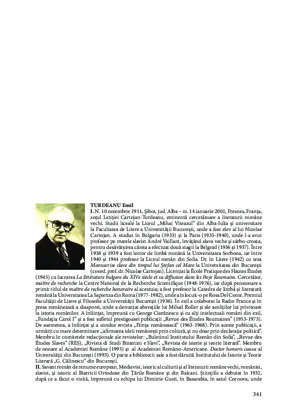 (PDF) Emil Turdeanu