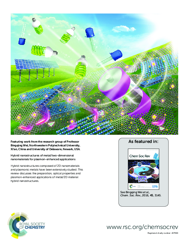 (PDF) Hybrid nanostructures of metal/two-dimensional nanomaterials for plasmon-enhanced applications