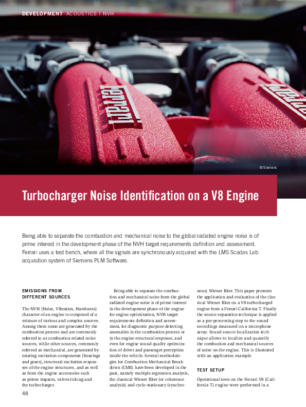 (PDF) Turbocharger Noise Identification on a V8 Engine