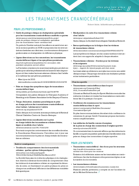 (PDF) Updated clinical practice guidelines for concussion/mild ...