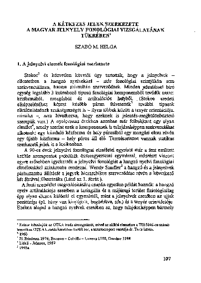 (PDF) A kétkezes jelek szerkezete a magyar jelnyelv fonológiai ...