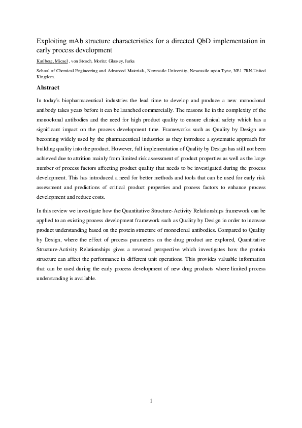 (PDF) Exploiting mAb structure characteristics for a directed QbD ...
