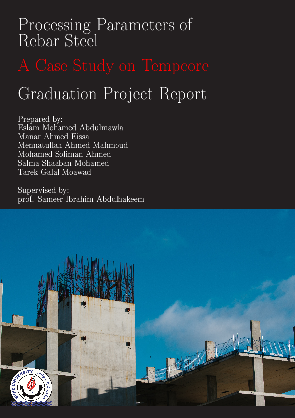 (PDF) Processing Parameters of Rebar Steel A Case Study on Tempcore ...