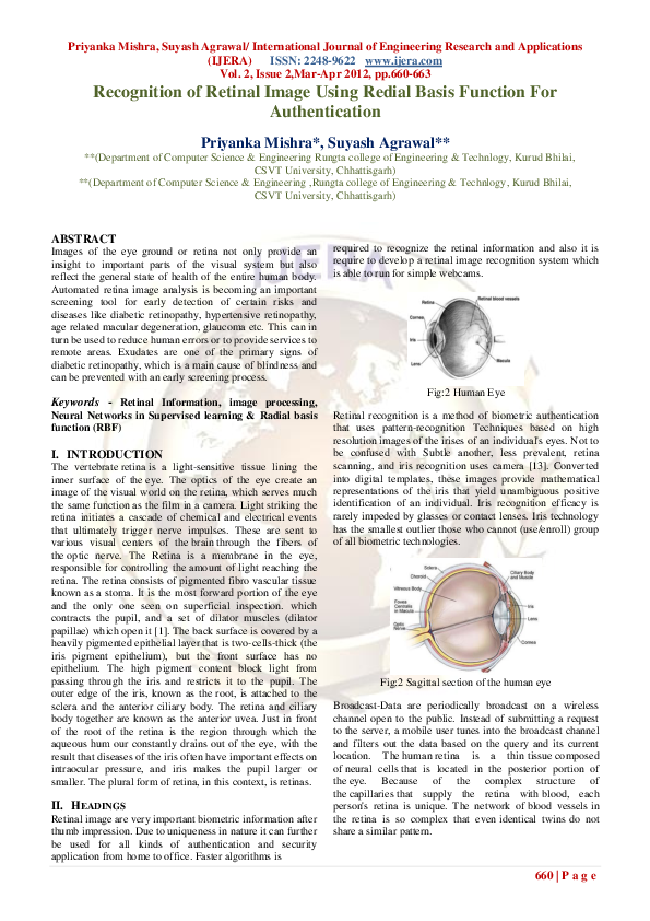 (PDF) Recognition of Retinal Image Using Redial Basis Function For ...