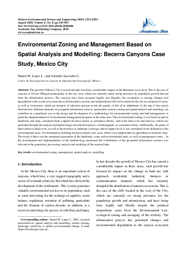 (PDF) Environmental Zoning and Management Based on Spatial Analysis and ...