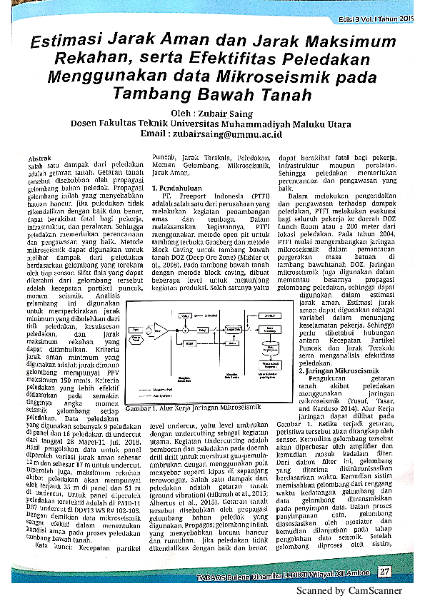 (PDF) Estimasi Jarak Aman dan Jarak Maksimum Rekahan, serta Efektifitas ...