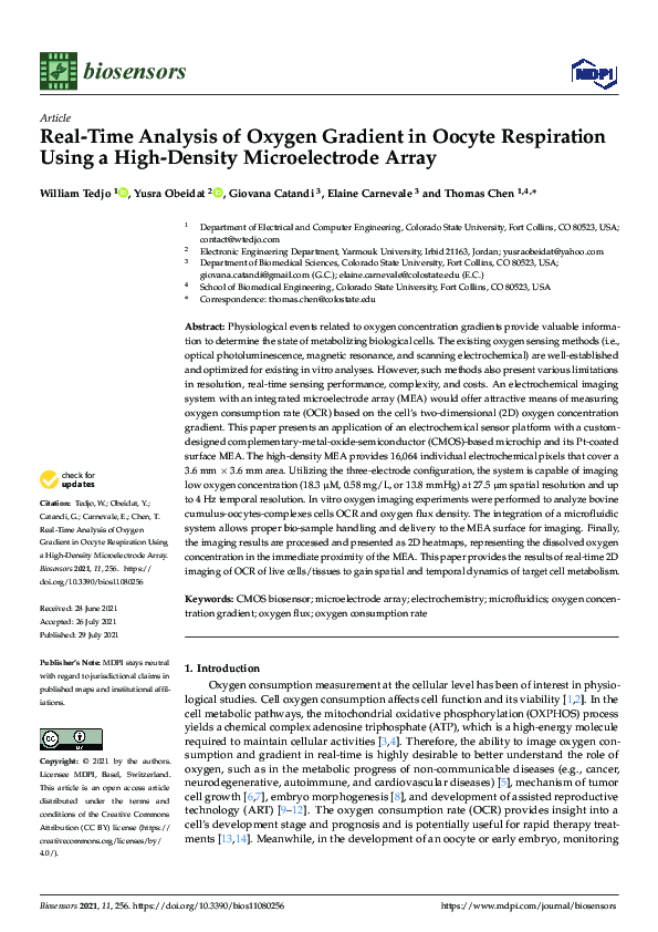 (PDF) Real-Time Analysis of Oxygen Gradient in Oocyte Respiration Using a High-Density ...