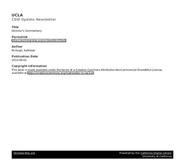 (PDF) Director's Commentary