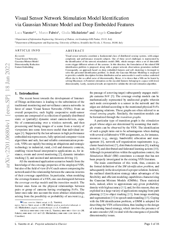 (PDF) Visual sensor network stimulation model identification via Gaussian mixture model and deep ...