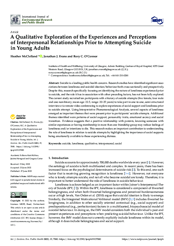 (PDF) A Qualitative Exploration of the Experiences and Perceptions of ...