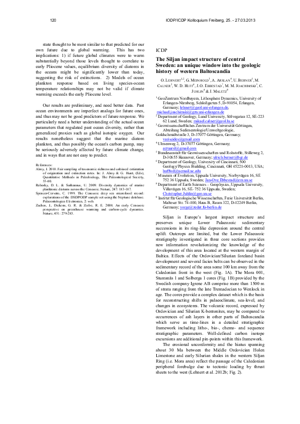 (PDF) The Siljan impact structure of south-central Sweden: an unique ...