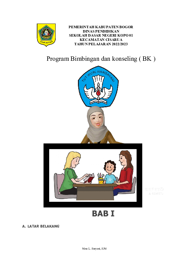 (DOC) Program Bimbingan dan Konseling (BK) SD