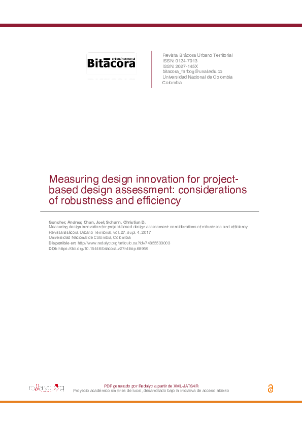 (PDF) Measuring design innovation for project-based design assessment: considerations of ...