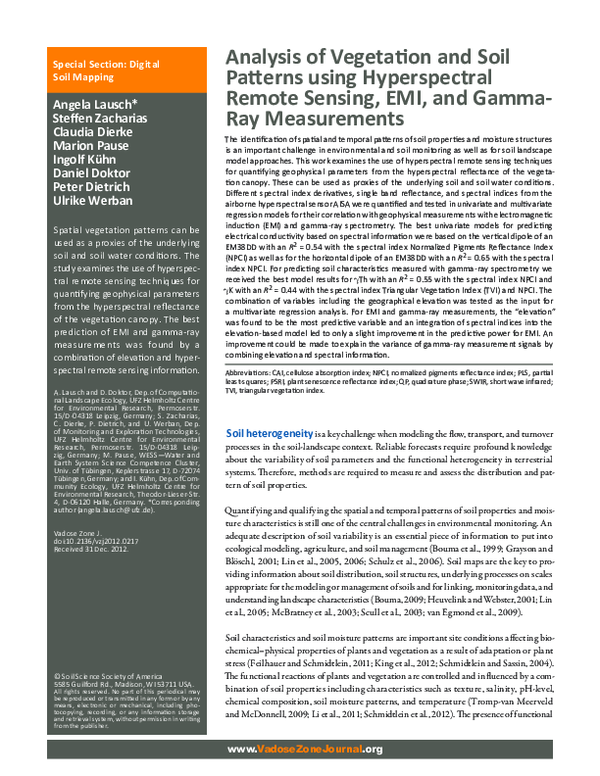 (PDF) Special Section : Digital Soil Mapping