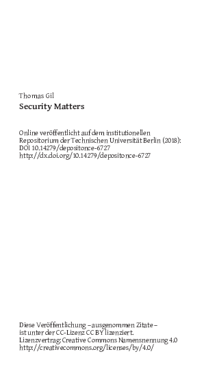 (PDF) Security matters