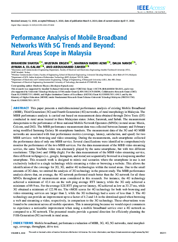 (PDF) Performance Analysis of Mobile Broadband Networks With 5G Trends ...