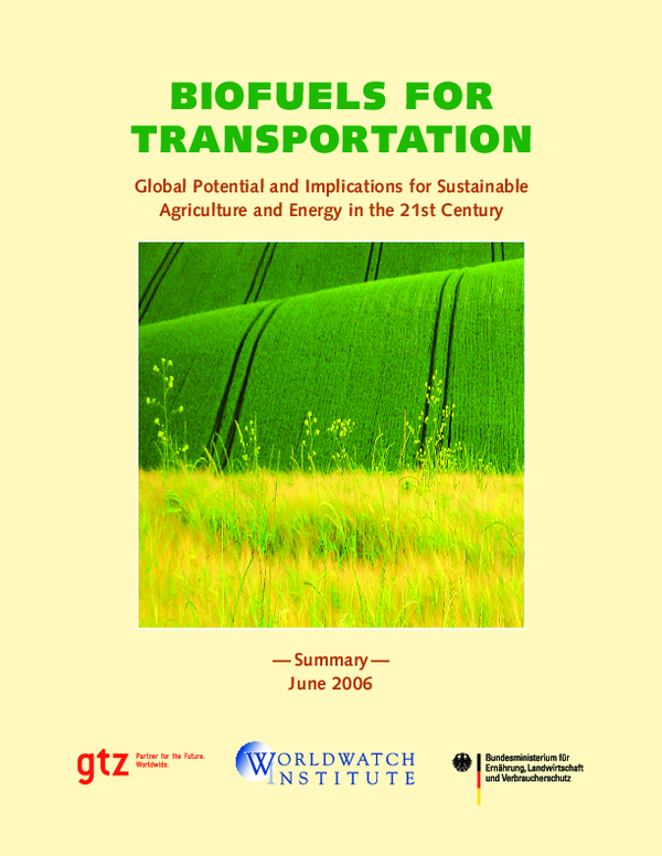 (PDF) Biofuels for Transportation