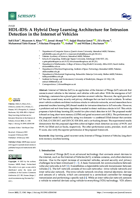 Pdf Hdl Ids A Hybrid Deep Learning Architecture For Intrusion